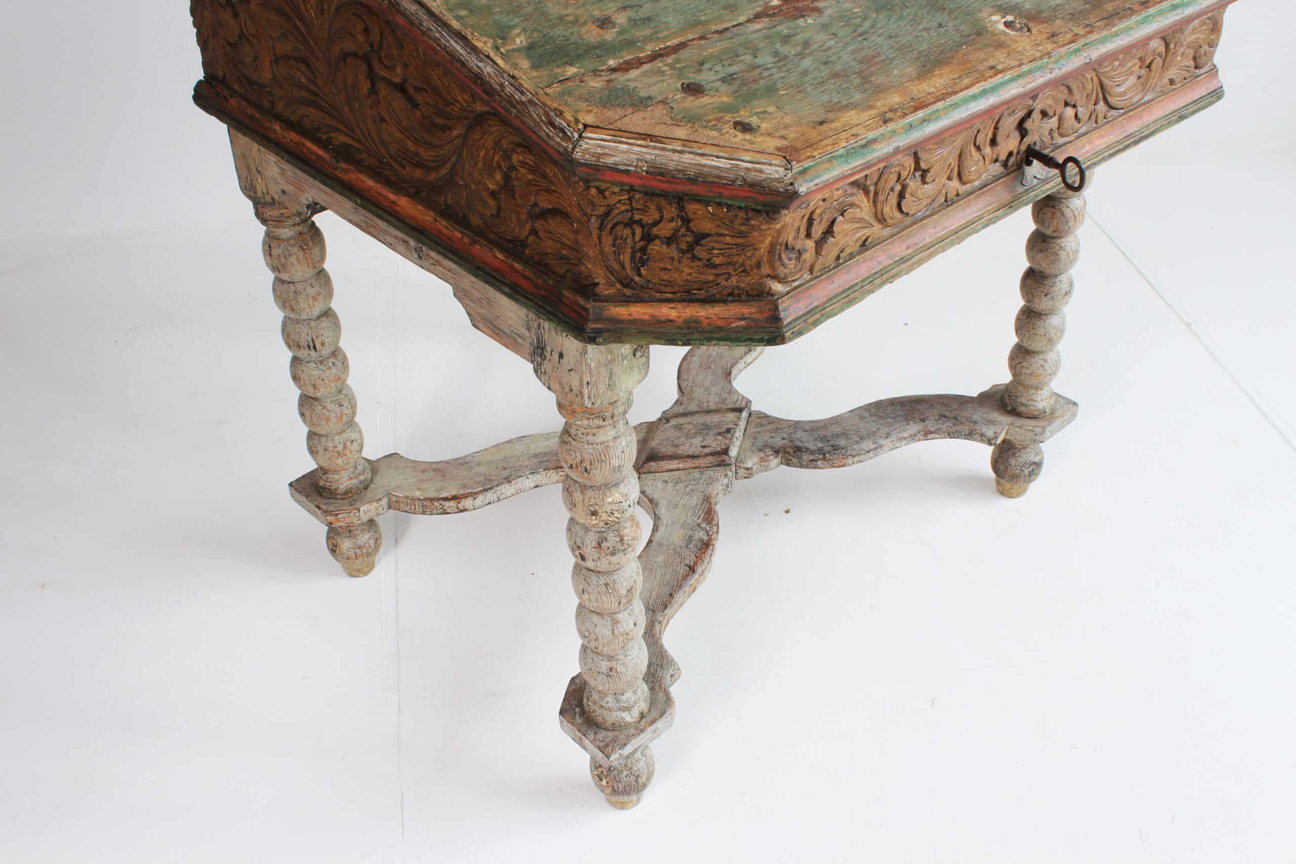 Period baroque writing desk - Deulin Antiques Period baroque writing desk