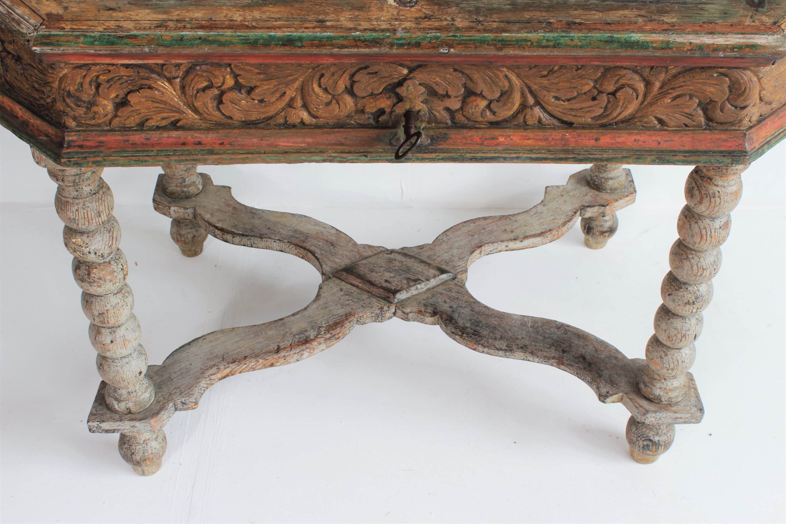 Period baroque writing desk - Deulin Antiques Period baroque writing desk