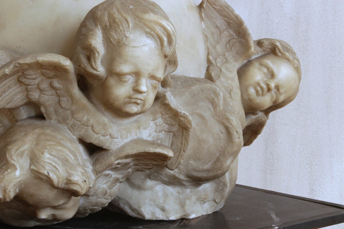 Angels sculpture - Deulin Antiques Angels sculpture